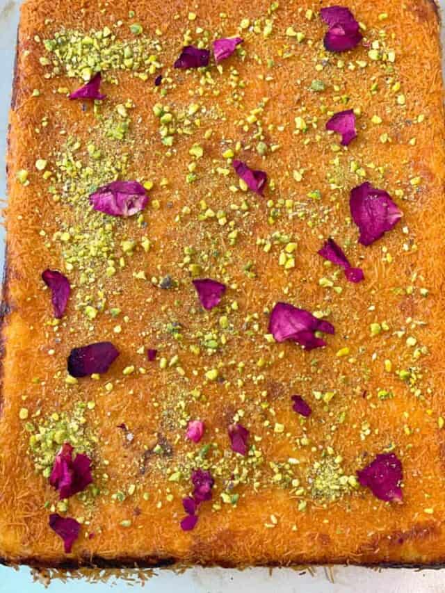 TasteGreatFoodie - Easy knafeh with Mozzarella Cheese - Desserts
