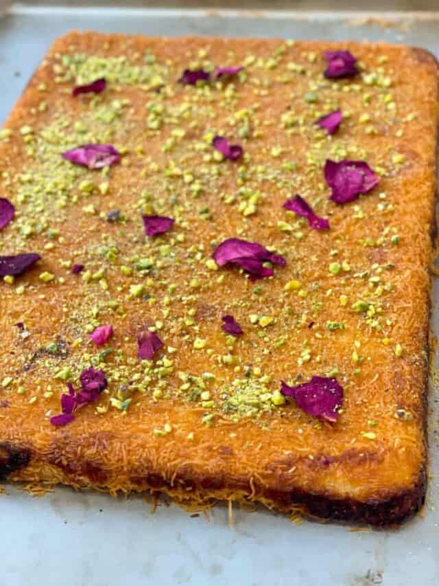 TasteGreatFoodie - Easy knafeh with Mozzarella Cheese - Desserts