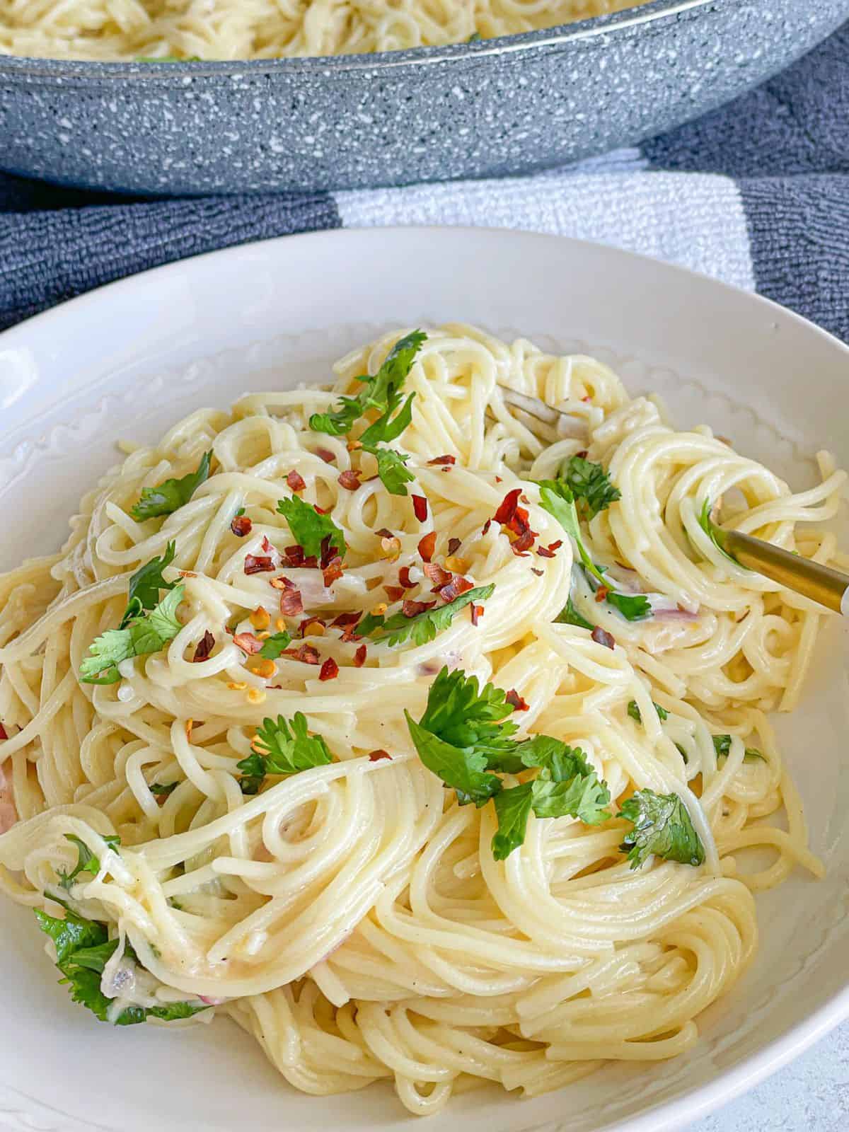 TasteGreatFoodie - Lemon Parmesan Spaghetti - Pasta Dishes