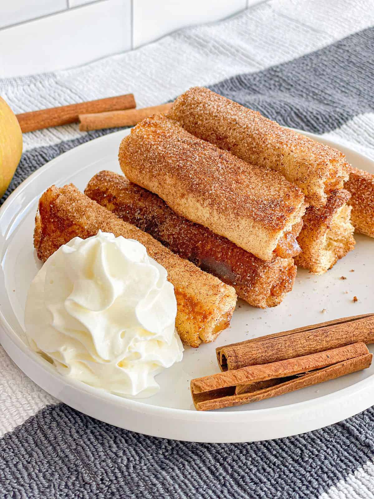 TasteGreatFoodie - Apple Pie Roll Ups - Desserts