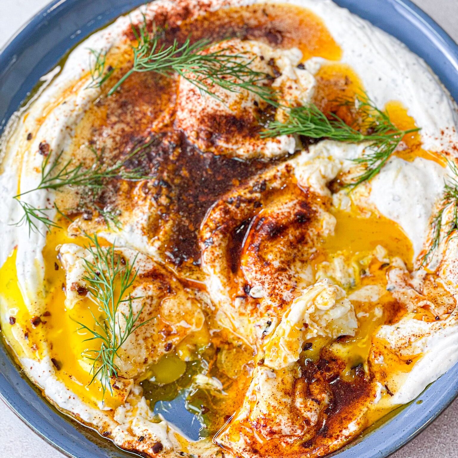 Turkish Eggs (Cilbir) Breakfast - TasteGreatFoodie - Breakfast