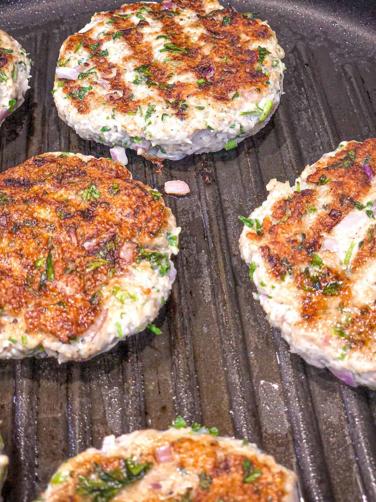 TasteGreatFoodie - Middle Eastern Chicken Kafta Burgers - Chicken