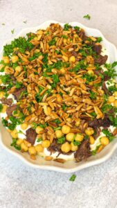 TasteGreatFoodie - Beef Shank Layered Fatteh - Main Dish