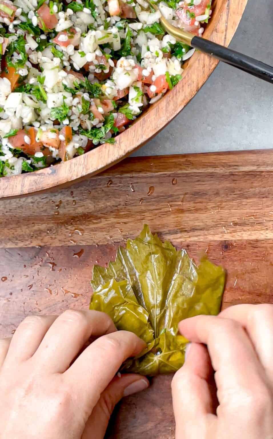 Vegetarian Grape Leaves (Instant Pot) - TasteGreatFoodie
