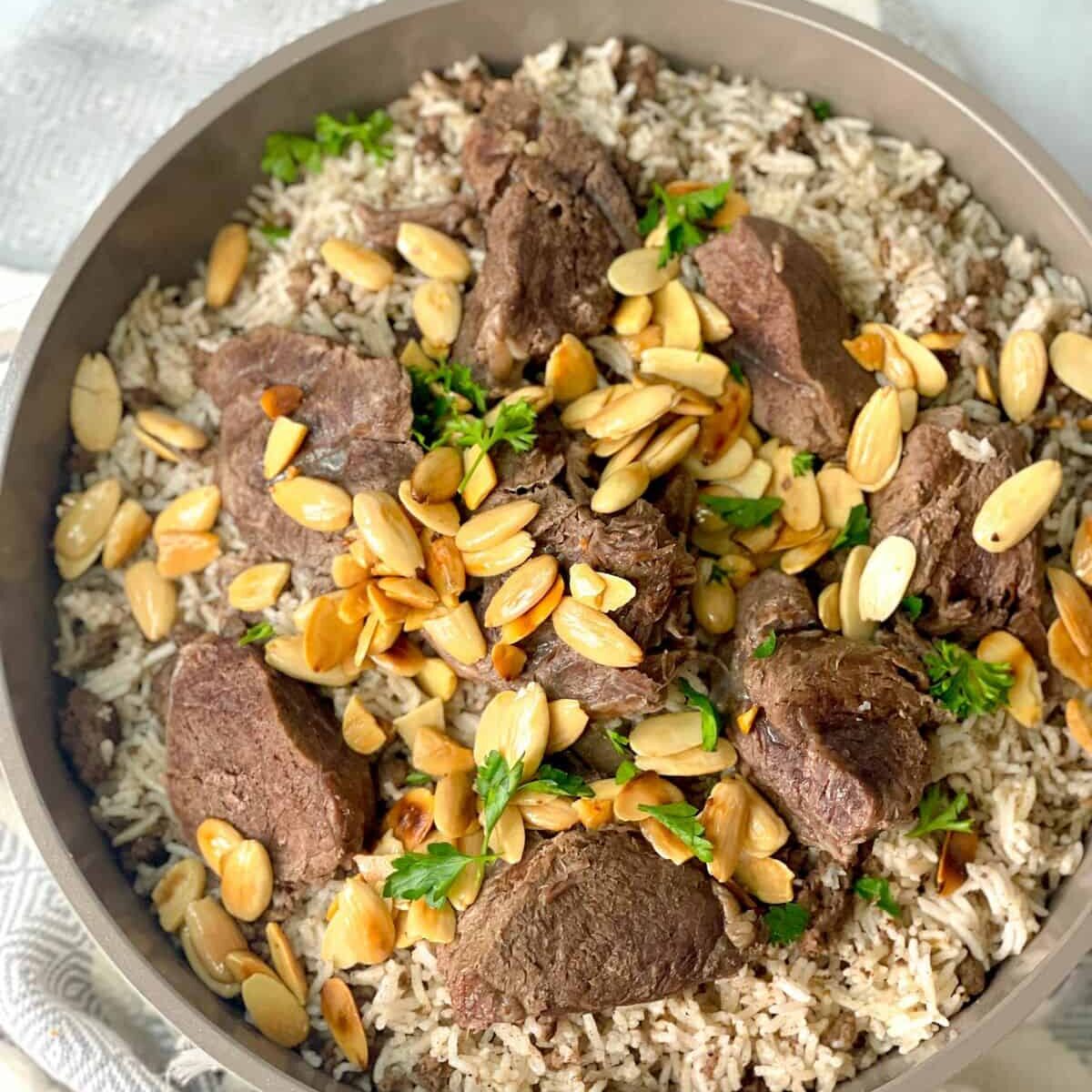 TasteGreatFoodie - Mansaf (Lebanese Rice with Meat) - Main Dish