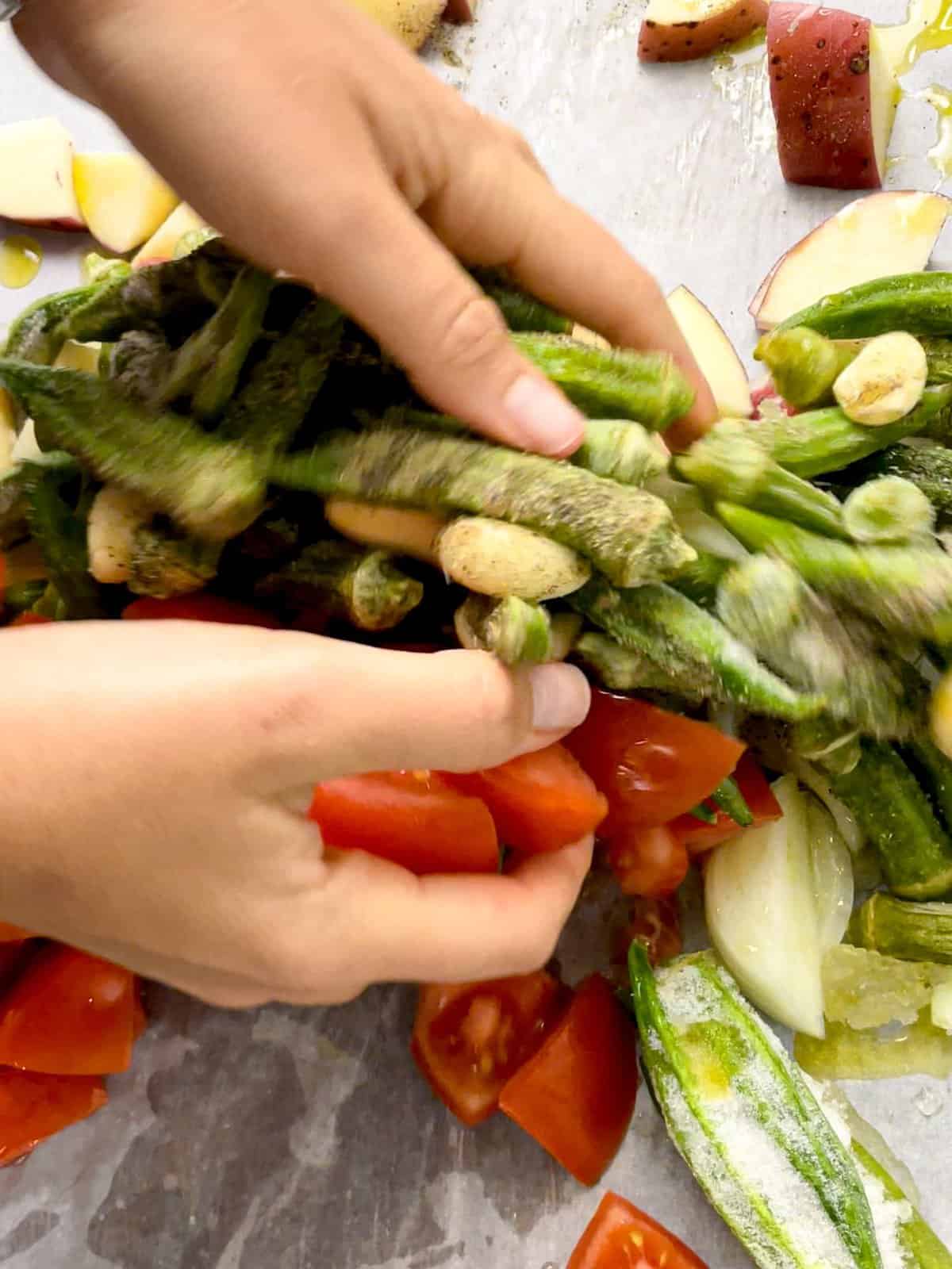 TasteGreatFoodie - Roasted Mixed Vegetables with Garlic - Main Dish