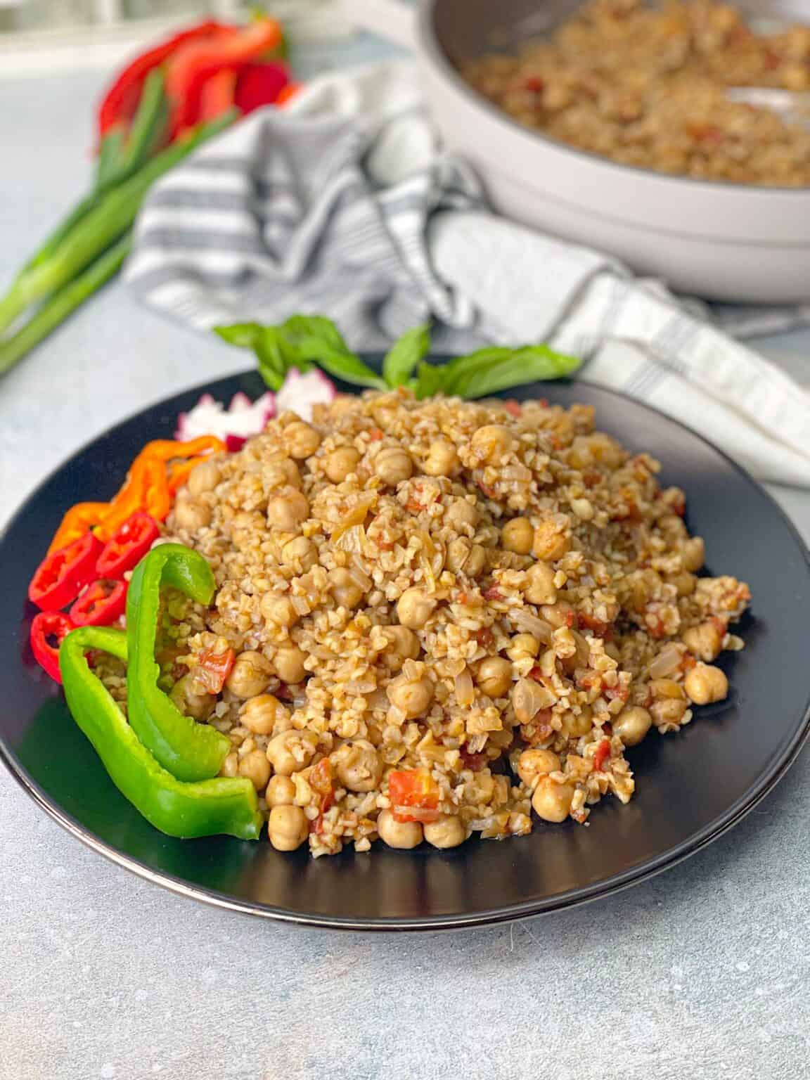 TasteGreatFoodie - Vegetarian Bulgar and Tomato Pilaf