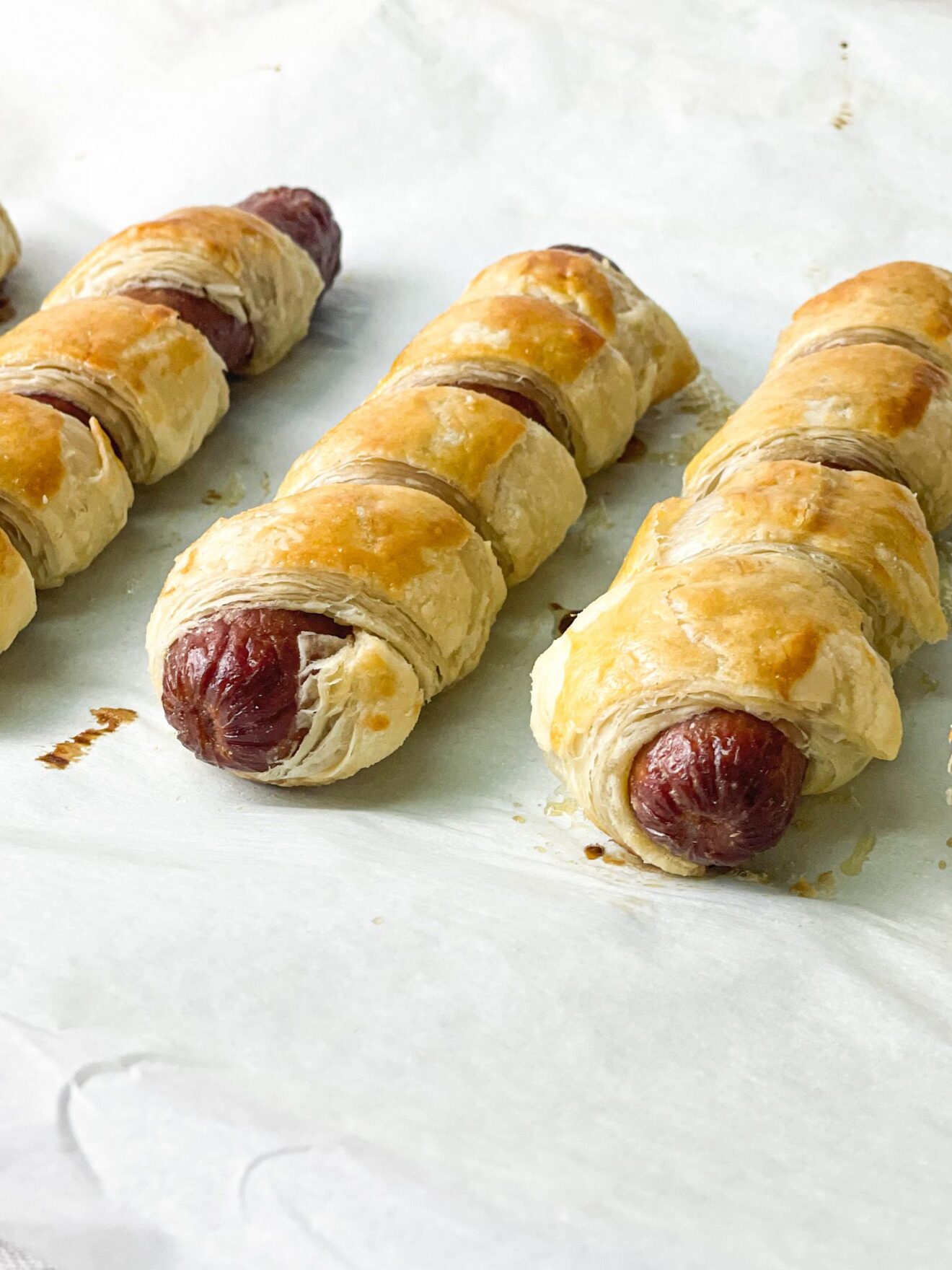 Hot Dogs Wrapped in Puff Pastry