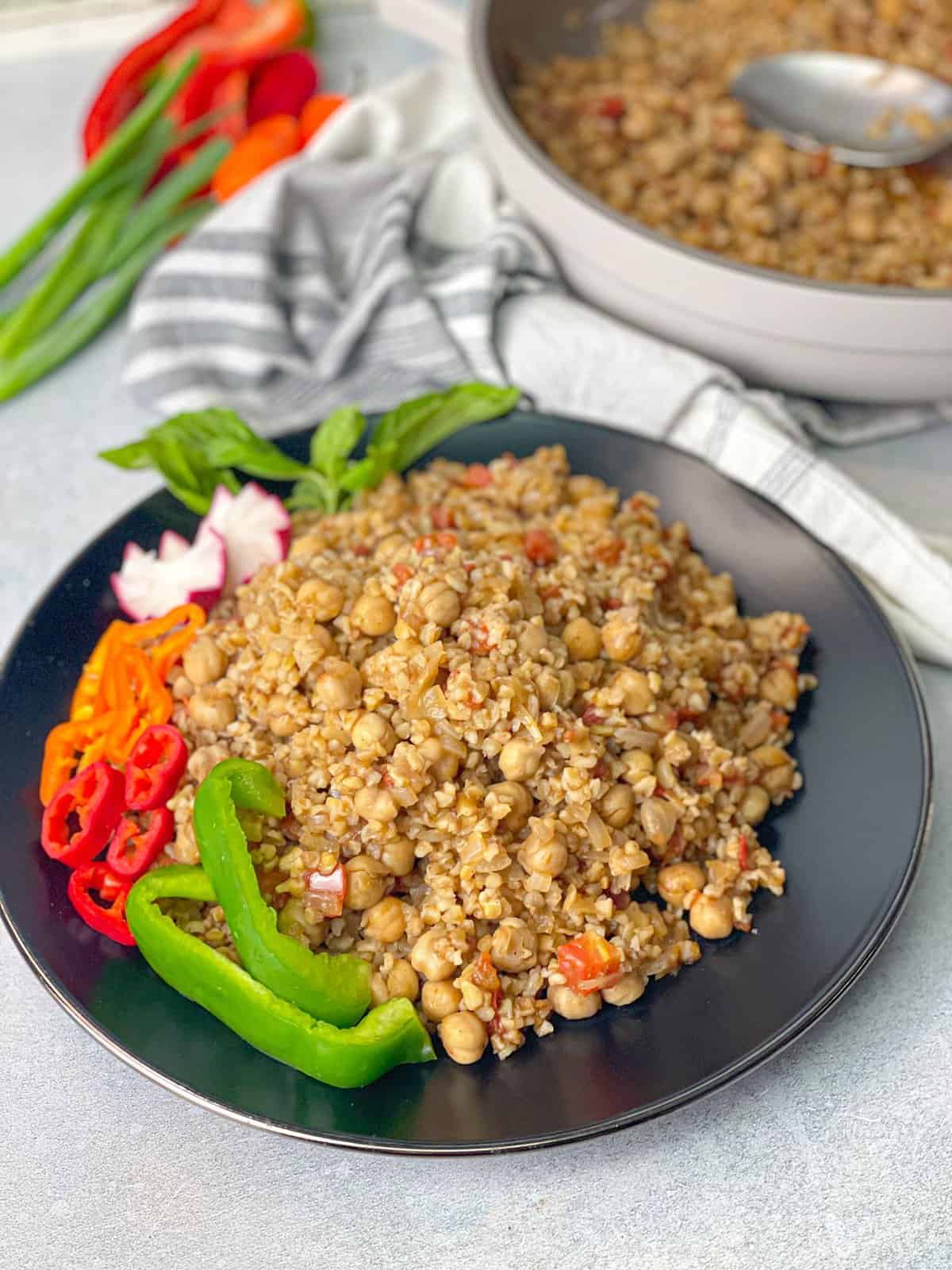 TasteGreatFoodie - Vegetarian Bulgar and Tomato Pilaf