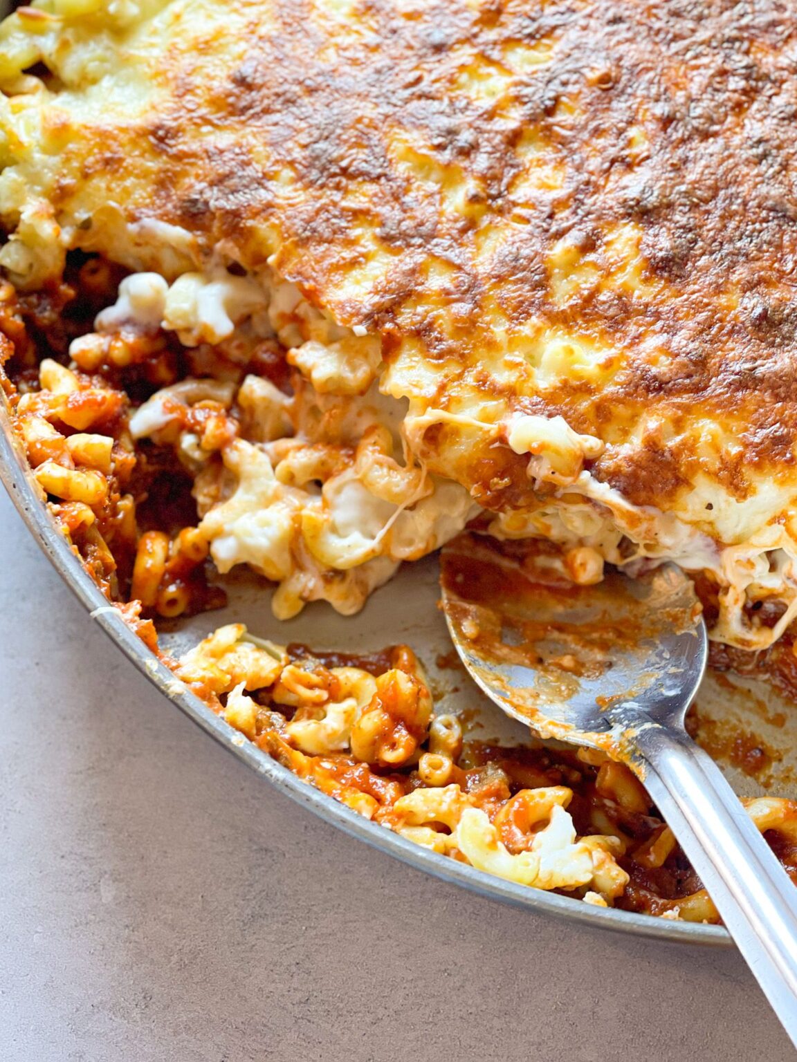 TasteGreatFoodie - Béchamel Pasta Bake (Macarona Béchamel) - Beef