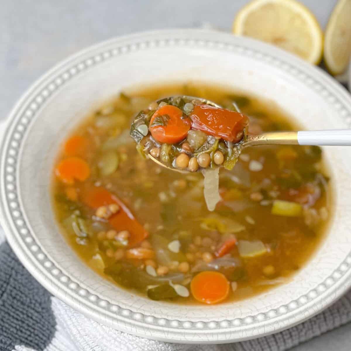 TasteGreatFoodie - Lebanese Lentil and Zucchini Soup (Vegan and Gluten ...