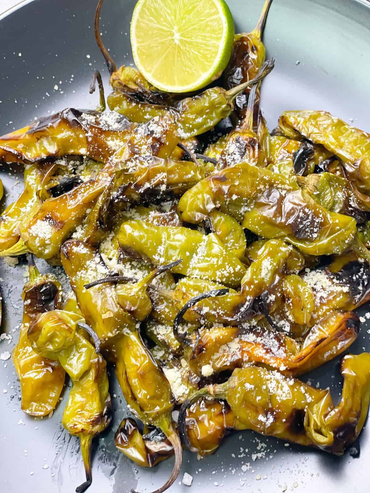 TasteGreatFoodie - Easy Grilled Shishito Peppers - Appetizers