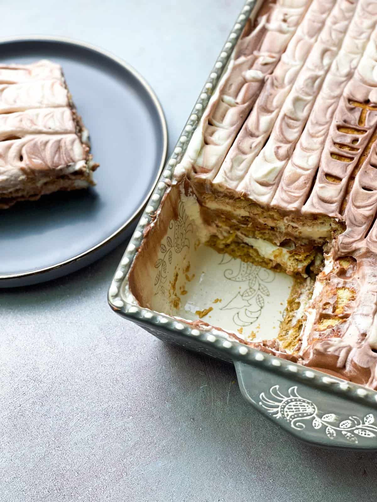 TasteGreatFoodie - No Bake Graham Cracker Coffee Cake - Desserts