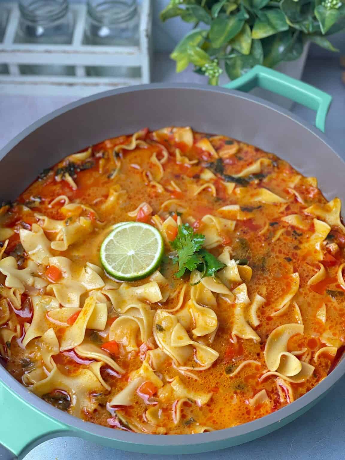 TasteGreatFoodie - Thai Red Curry Noodle Soup - Soups