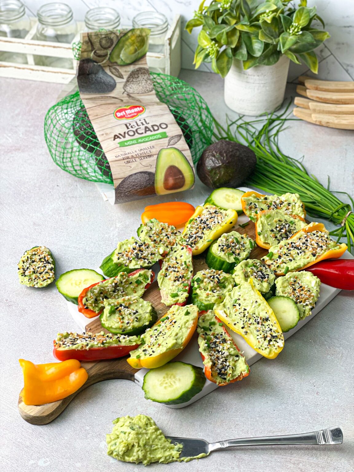 TasteGreatFoodie - Avocado Cream Cheese Veggie Bites