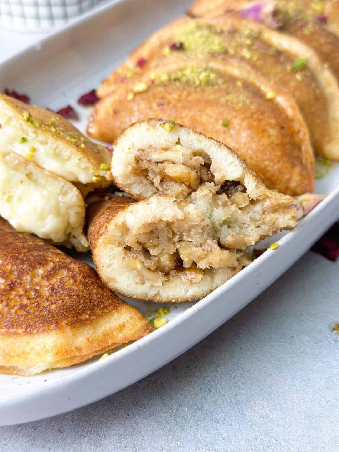 TasteGreatFoodie - Stuffed Atayef - Ramadan