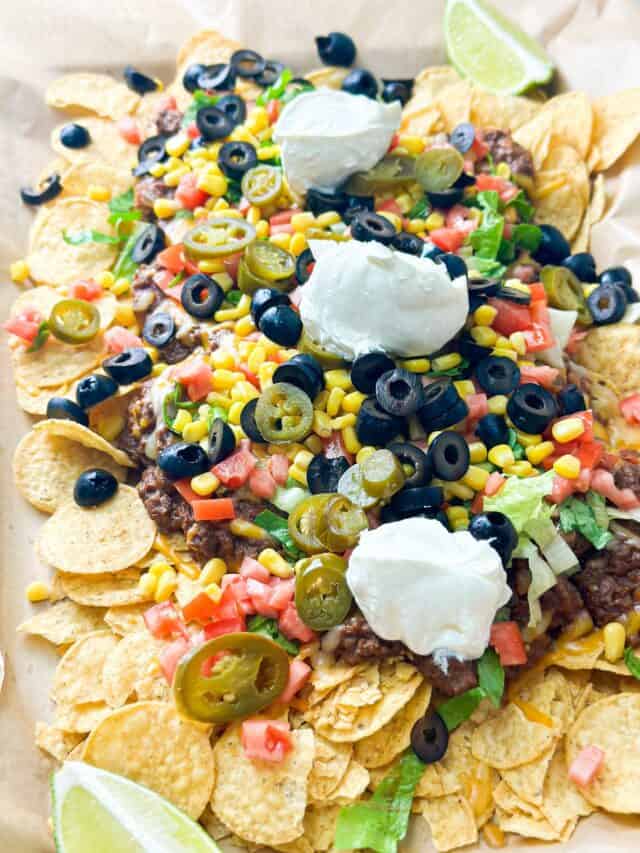 TasteGreatFoodie - Super Loaded Taco Nachos - Appetizers