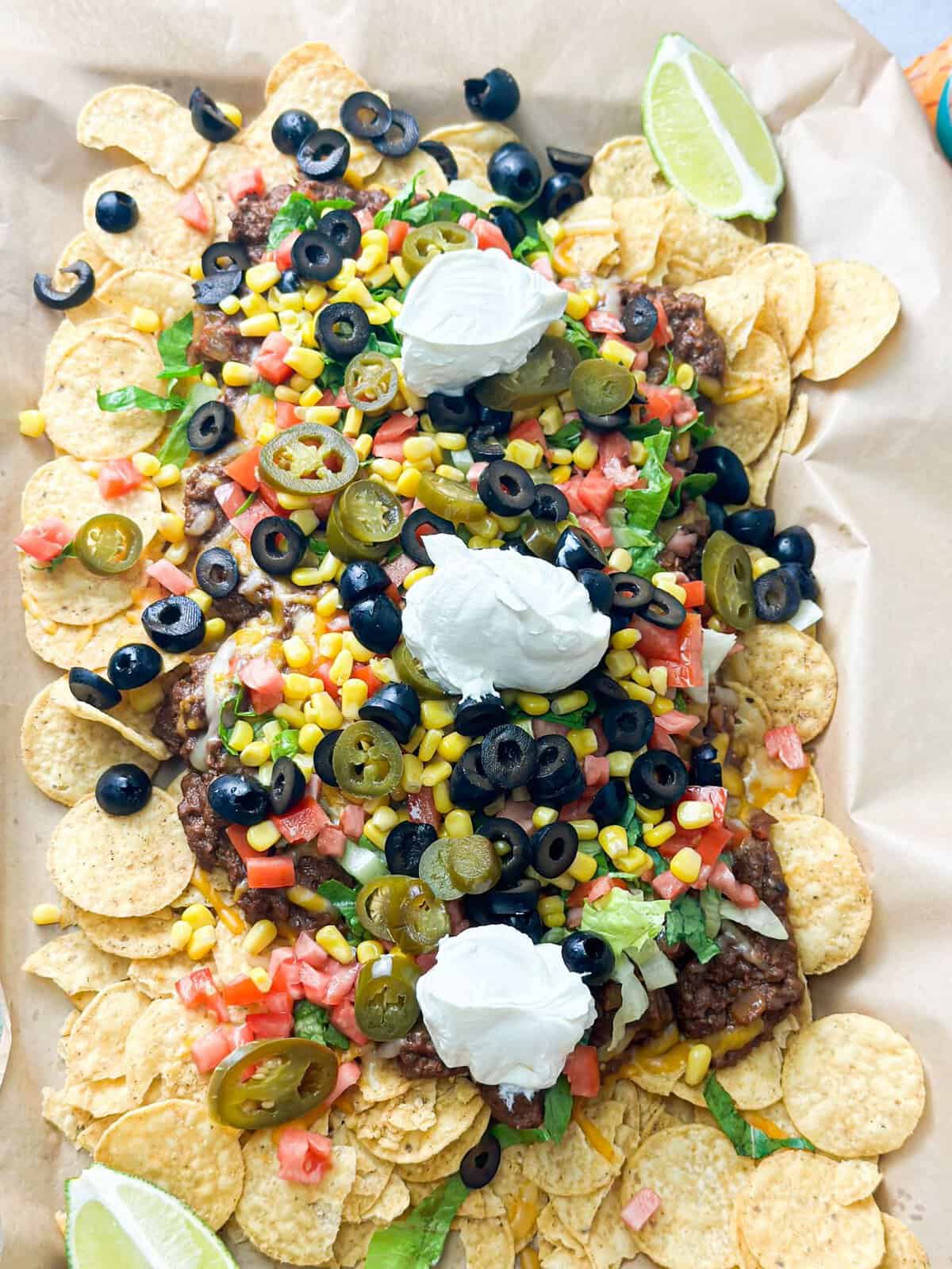 TasteGreatFoodie - Super Loaded Taco Nachos - Appetizers