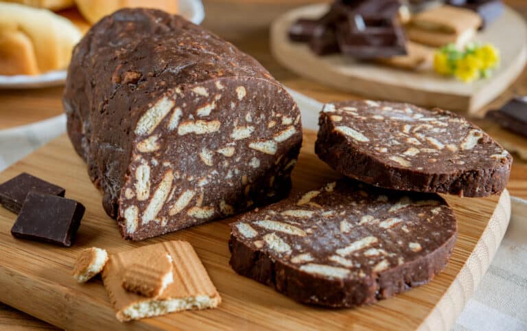 TasteGreatFoodie - Lazy Cake (No Bake Chocolate Biscuit Cake) - Desserts