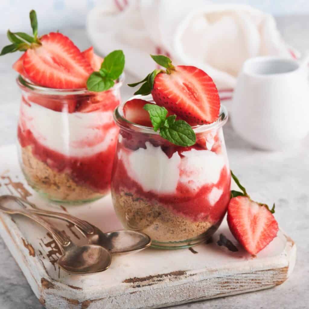 TasteGreatFoodie - No Bake Strawberry Pudding Parfaits - Desserts