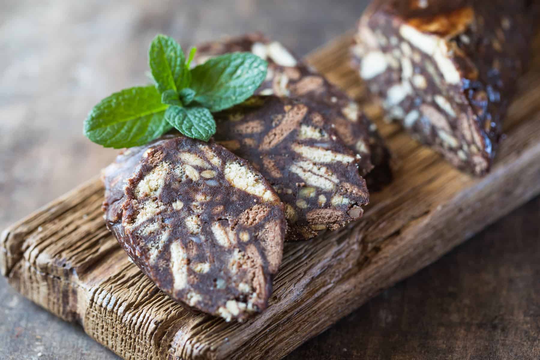 TasteGreatFoodie - Lazy Cake (No Bake Chocolate Biscuit Cake) - Desserts