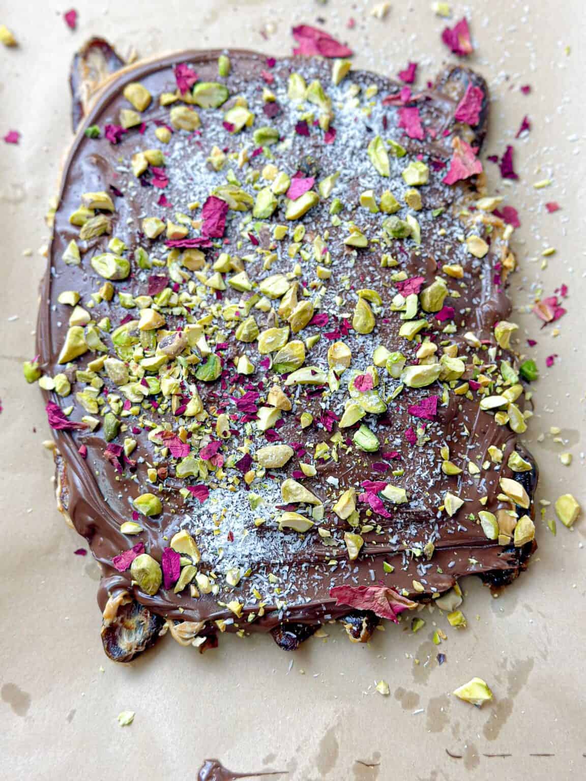 TasteGreatFoodie - Viral Snickers Date Bark - Desserts