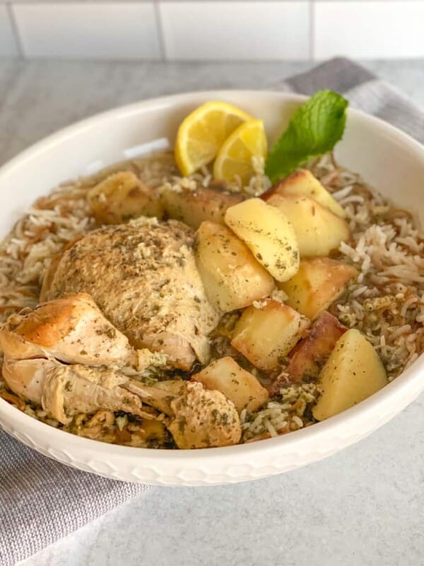 TasteGreatFoodie - Lemon Mint Garlic Chicken Stew - Main Dish