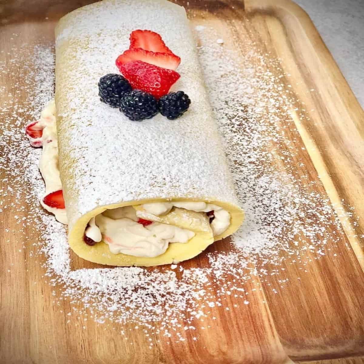 TasteGreatFoodie - Strawberry Cheesecake Roll - Desserts