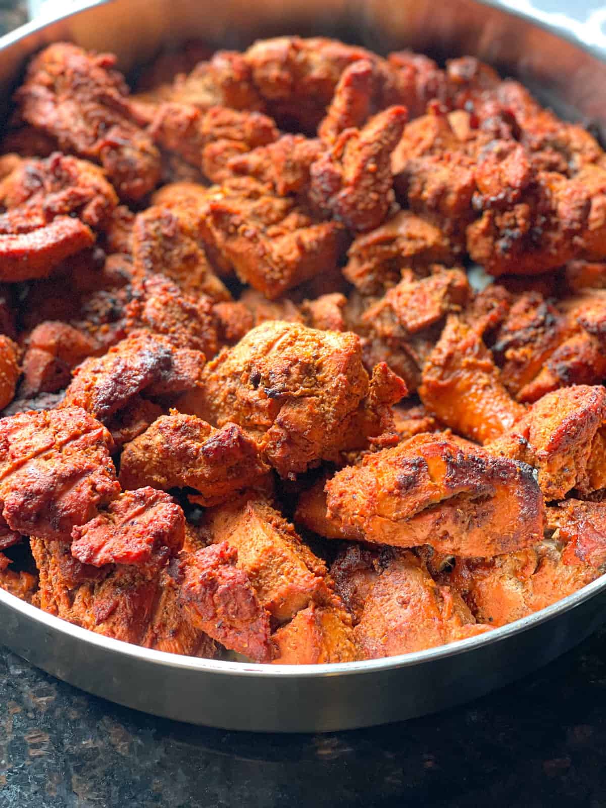 TasteGreatFoodie - Grilled Chicken Tikka (Tandoori Chicken) - Chicken
