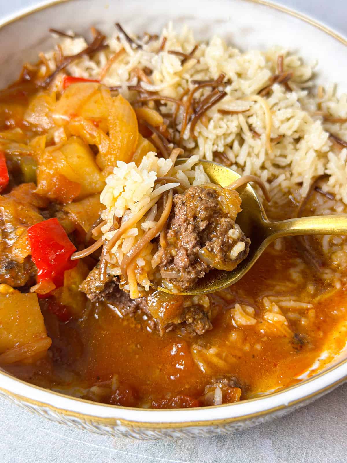 TasteGreatFoodie - Meatball and Potato Stew (Kafta) - Beef