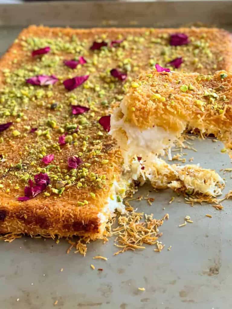 TasteGreatFoodie - Easy knafeh with Mozzarella Cheese - Desserts