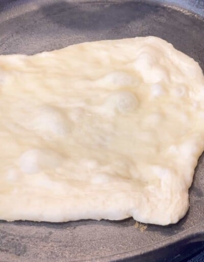 TasteGreatFoodie - 5 Ingredient Skillet Flatbread (Saj Bread Style) - Bread