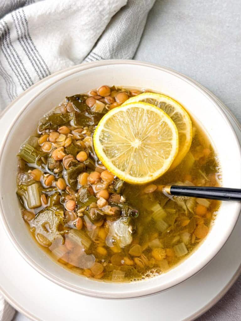 TasteGreatFoodie - Lebanese Lentil and Swiss Chard Soup (Adas Bi Hamod ...