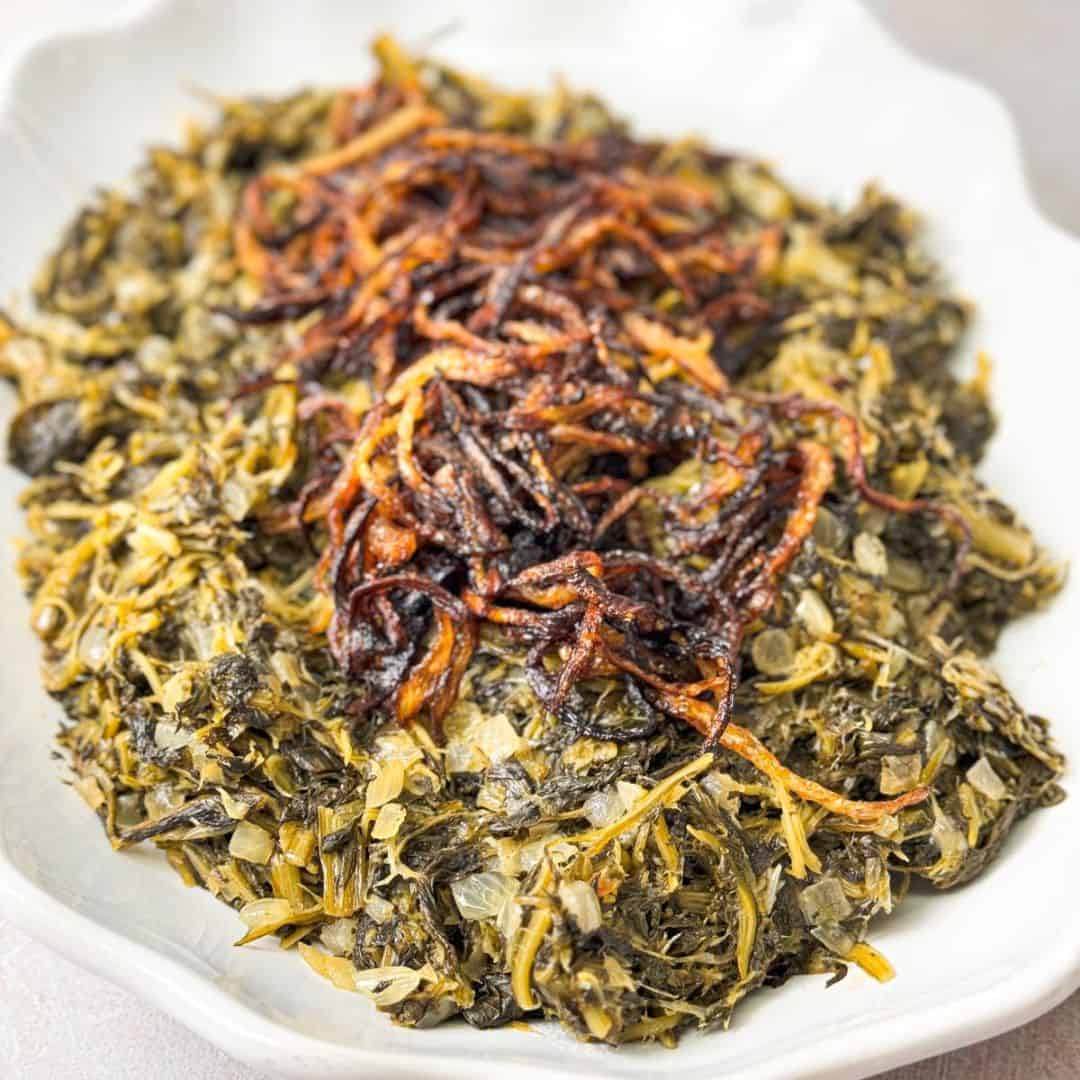 TasteGreatFoodie - Lebanese Dandelion Salad (Hindbeh) - Appetizers