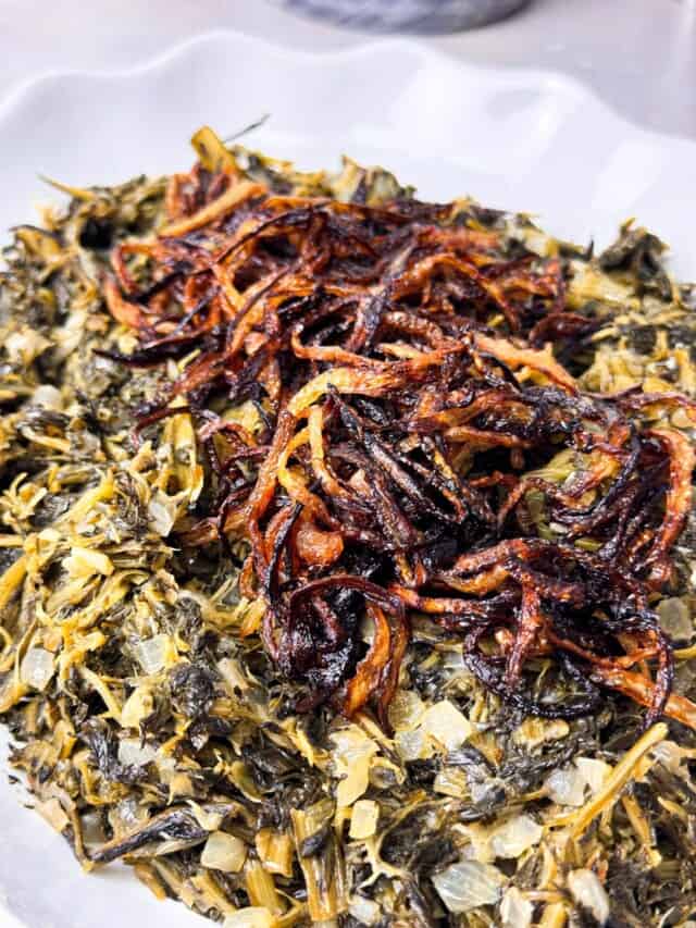 TasteGreatFoodie - Lebanese Dandelion Salad (Hindbeh) - Appetizers