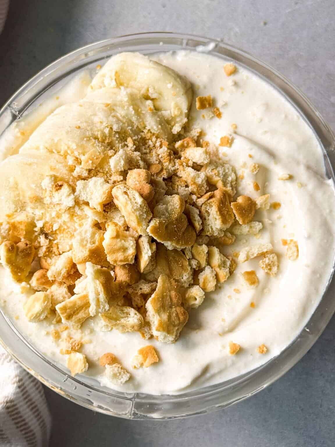 TasteGreatFoodie - Banana Cottage Cheese Pudding - Breakfast