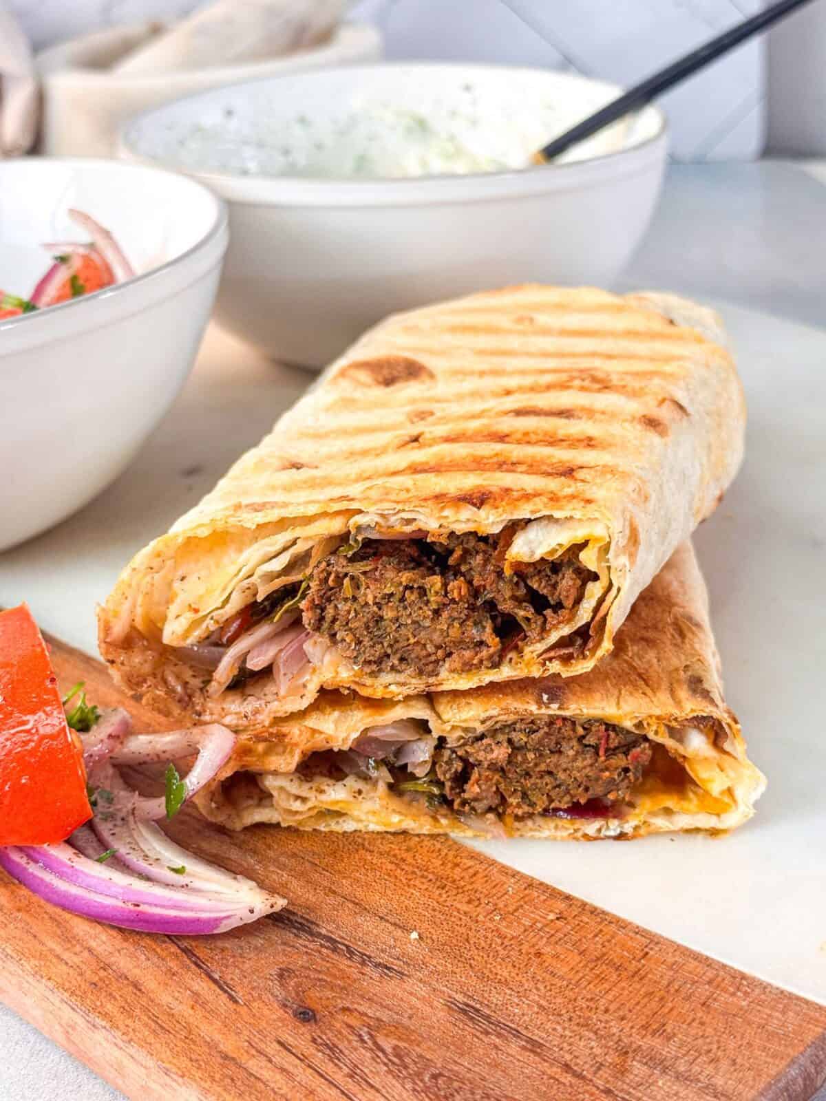 TasteGreatFoodie - Sheet Pan Kebabs with Salad and Tzatziki - Middle ...